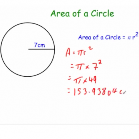 area of a circle – Corbettmaths