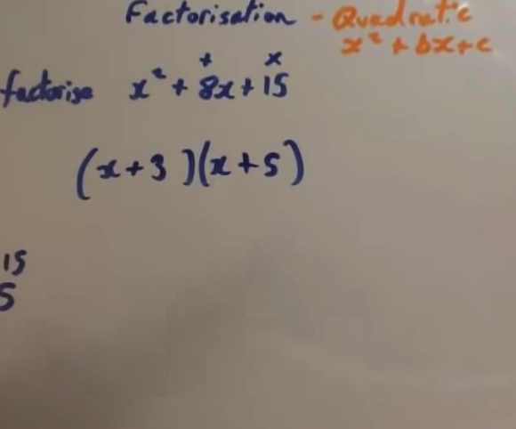 Factorising Quadratics Videos Corbettmaths