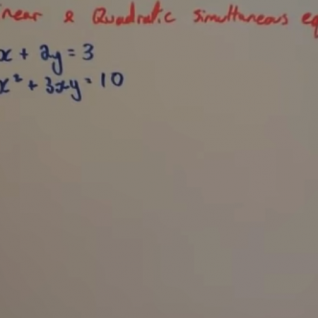 solving simultaneous equations – Corbettmaths