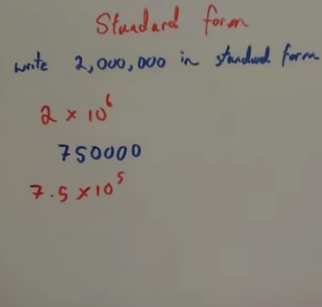 Standard Form Corbettmaths