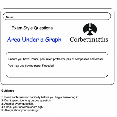 Practice Questions – Page 7 – Corbettmaths