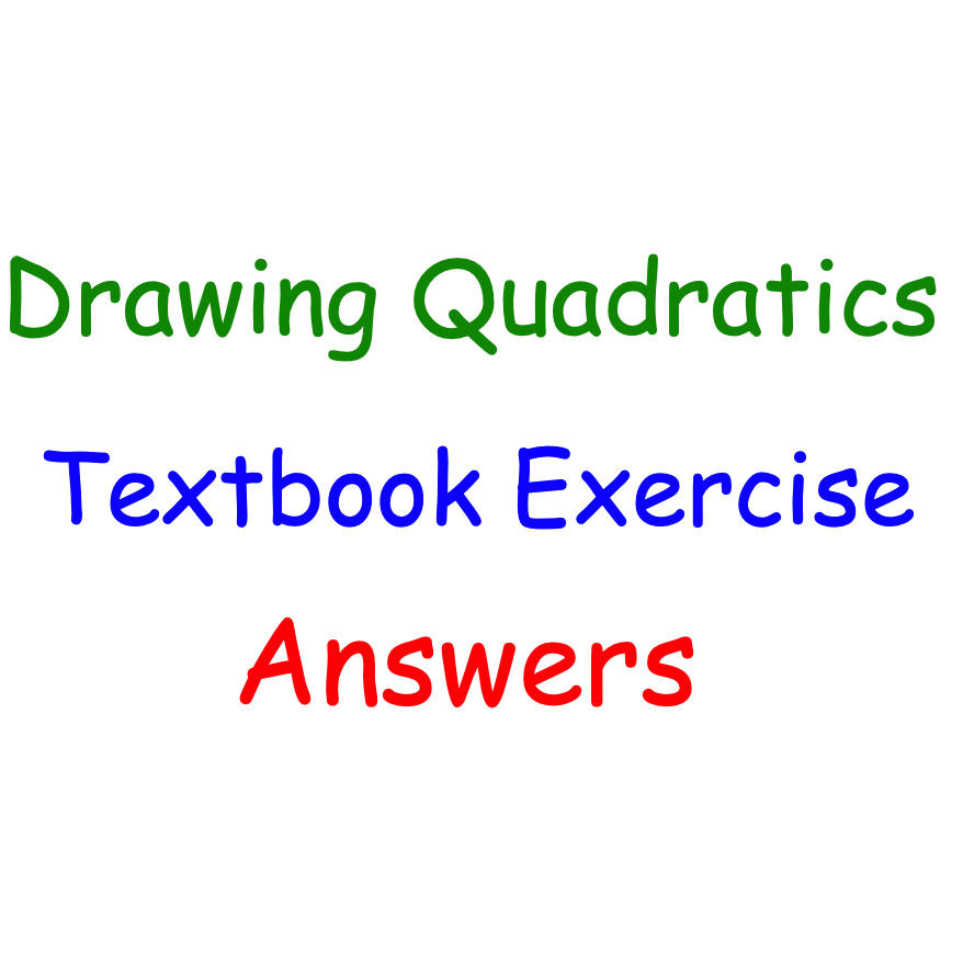 Drawing Quadratics – Corbettmaths