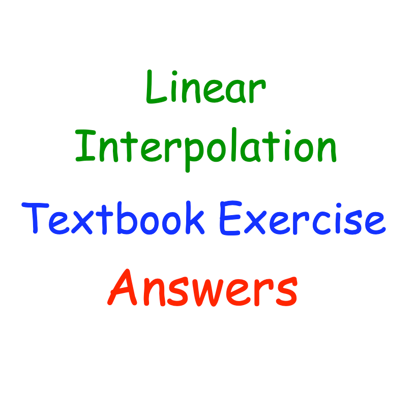 Linear Interpolation Corbettmaths