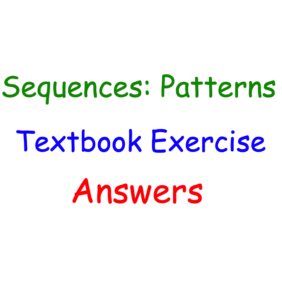 Sequences Patterns – Corbettmaths