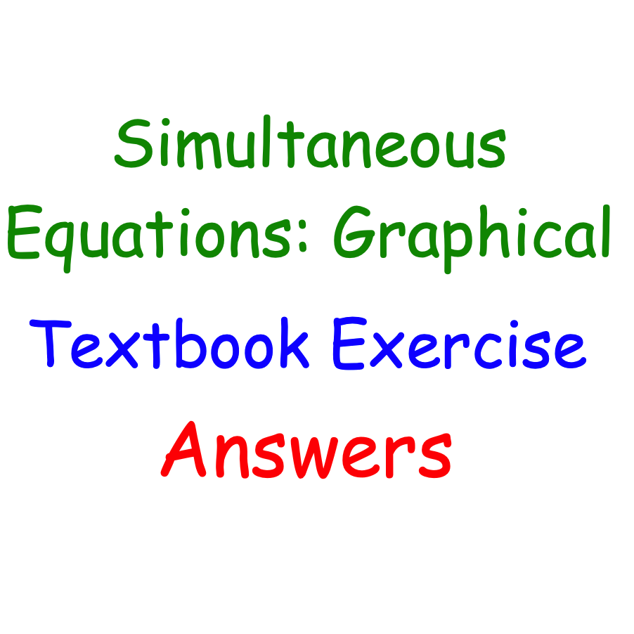 Simultaneous Eq Graph – Corbettmaths