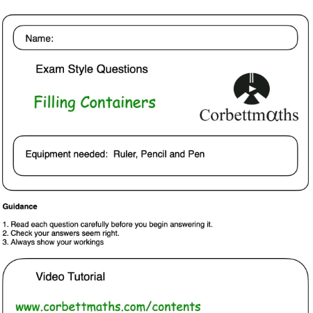 Practice Questions – Corbettmaths